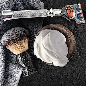 G.B.S Flex ball Handle Razor with Flex ball Pivot Ball technology All Chrome Diamond Knurled Pattern Long Handle Shaving Razor