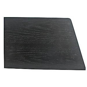 DisplayGifts Knife Storage Glass Top Display Case Holder Tool Storage Cabinet with Felt Bottom Drawers Black