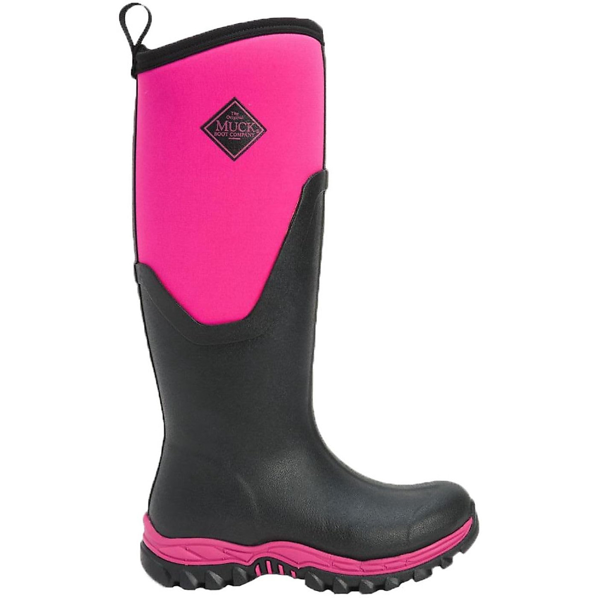 Muck Boot womens Arctic Sport Ii Tall Snow Boot, Black/Pink, 10 US