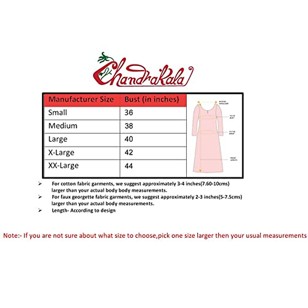 Chandrakala Women's Cotton Printed Kurti Pant Set Elbow Sleeve Straight Kurti Kurta,XX-Large,Pink (K220PIN5)