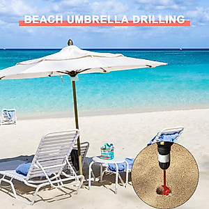 SYITCUN Garden Auger Drill Bit for Planting - 1.6" X 16.5" Heavy-Duty Garden Auger - Bulb Planter Tool & Auger Post Hole Digger - 3/8" Hex Drive Drill