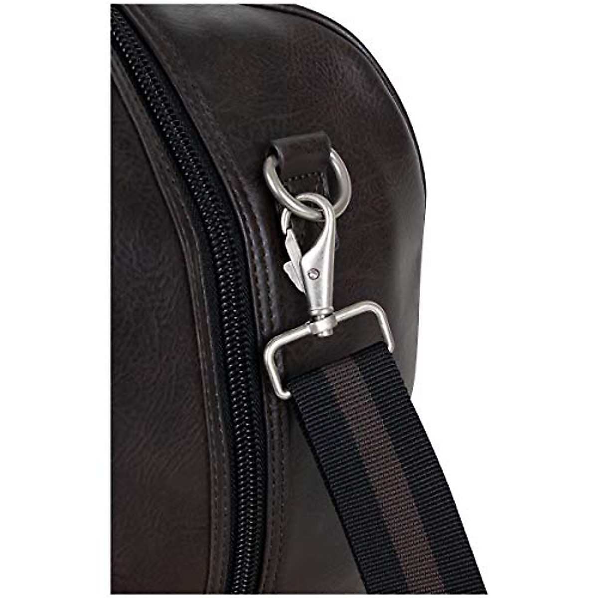 Ben Sherman 20" Travel Vegan Leather Weekender Carry-On Duffel Luggage/Gym Bag, Brown