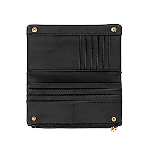 GUESS Factory Women's Evie Multi Organizer Wallet Black