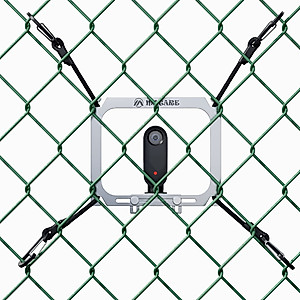 Cell Phone Fence Mount for iPhone, Mevo Start, Phones, GoPro and Other Action Cameras, to a Chain Link Fence for Recording Baseball,Softball and Tennis Games
