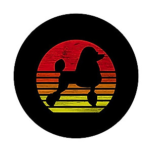 Retro Poodle Silhouette PopSockets Swappable PopGrip