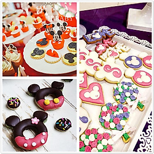 6pcs Mouse Cookie Cutter Set, Fun Sandwich Biscuit Cutter for Kids, Food Grade Stainless Steel Sandwich Cookie Cutters for Kids Baking