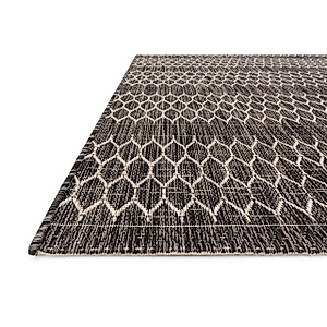 Loloi Isle Collection IE-01 Black/Grey 3'-11" x 5'-10" Accent Rug