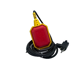 WaterBoss Sump Pump Float Switch - Universal Water Level Sensor with 10-Ft Tether and Piggyback Plug for Grinder, Septic Pump and Sewage - Honeywell Microswitch Rated for 1M Cycles, IP68 Waterproof