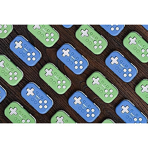 8Bitdo Micro Bluetooth Gamepad Pocket-sized Mini Controller for Switch, Android, and Raspberry Pi, Supports Keyboard Mode (Blue)