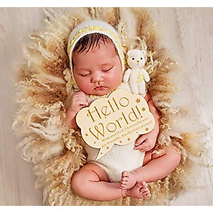 Heart's Sign 24 Designs Monthly Baby Milestone Cards - Baby Monthly Milestone Wood Discs | Baby Months Signs | Baby Milestone Discs | Baby Photo Props