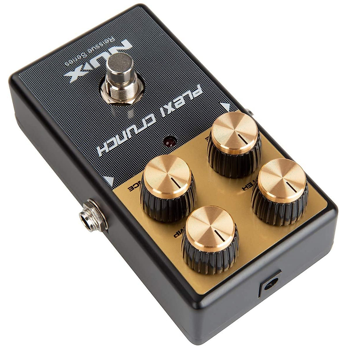 Briskdrop NUX Plexi Crunch Distortion Pedal Bundle with 2 Patch Cables, 6 Dunlop Picks, and String Winder Assorted Golden plexicrunch-psu 0