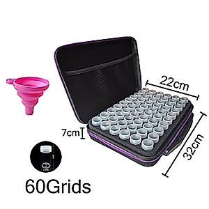 Diamond Painting Storage Containers with 60 Bottles, Small Bead Organizer Accessories Tools Box for Seeds Crafts