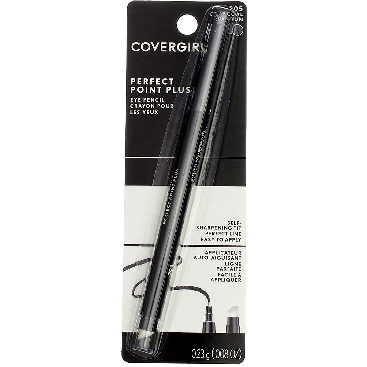 COVERGIRL Eyeliner Charcoal Self Sharpening Pencil (Pack of 4)