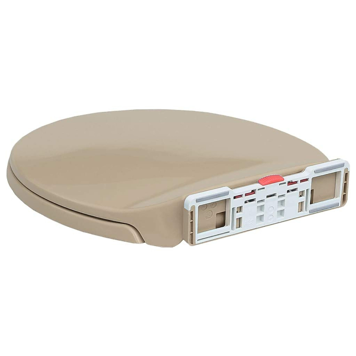 CUMYZO Soft-Close Toilet Seat Quick Release Beige Oval Beige (1.45KG/3.19LB) Plumbing Fixture Hardware & Parts-Toilet & Bidet Accessories-Toilet & Bidet Seats-