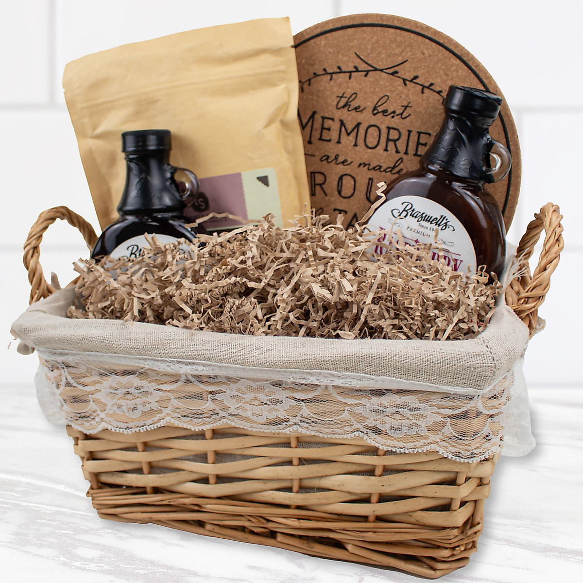 MagicWater Supply Soft & Thin Cut Crinkle Paper Shred Filler (1/2 LB) for Gift Wrapping & Basket Filling - Kraft