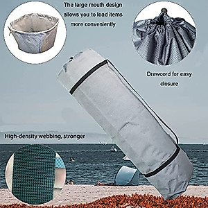 Camp Chair Replacement Bag, Heavy Duty Nylon Bag with Shoulder Straps and Handles Large Mouth Bag for Coleman, Kijaro, GCI Folding Chair (47 inches), Grey