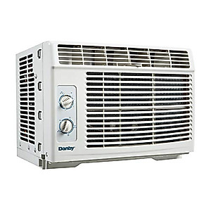 Danby DAC050MB1WDB 5,000 Window Air Conditioner, 2 Cooling and Fan Settings, Easy to Use Mechanical Rotary Controls, Ideal for Rooms Up to 150 Square Feet, 5000 BTU, White