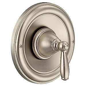 Moen 2510 Monticello PosiTemp Pressure Balancing Shower Valve, 1/2-Inch IPS with MOEN T2151BN Brantford PosiTemp Tub/Shower Trim Kit Without Valve, 1 count, Brushed Nickel