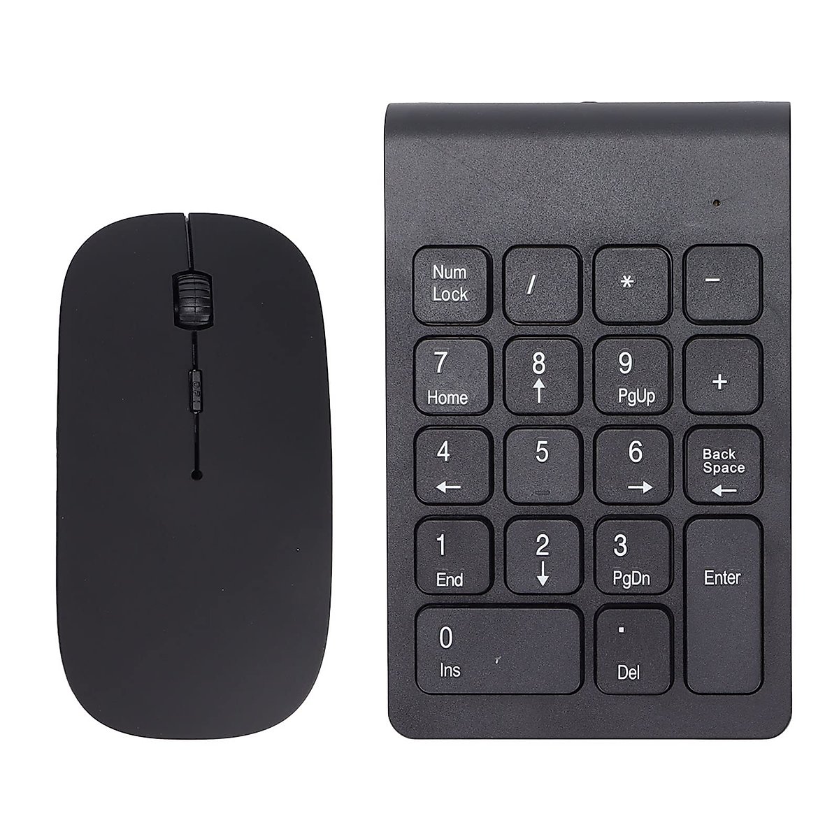 2.4GHz 1200 DPI 18 Key Number Pad Number Pad Mouse Combo Sensitive Remote Technology Plug and Play for Home Office