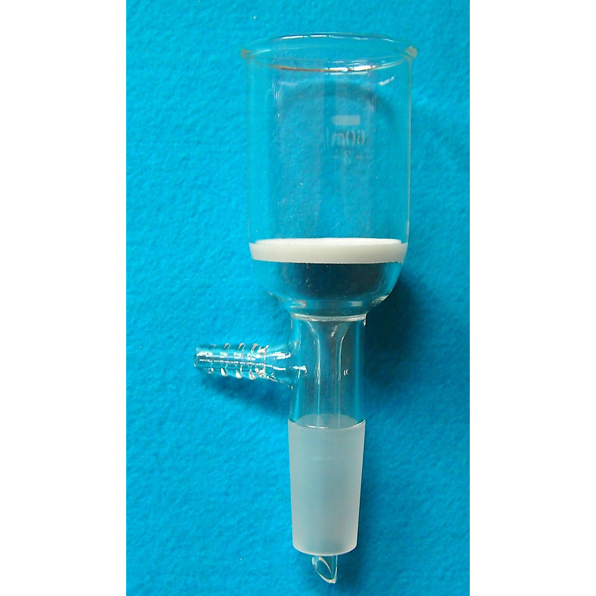Deschem 60ml,24/40,Glass Buchner Filter Funnel,3# Coarse Filter,Vacuum Hose Connection