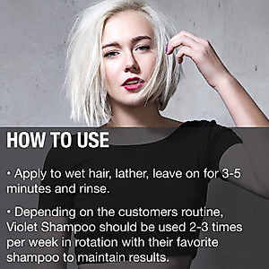 GREAT CLIPS Solutions Violet Shampoo, 10oz | Toning Shampoo Enhances Hair Color | Works on Color-Treated & Natural Hair | For Blonde, Gray, or White Hair