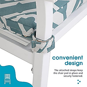 Soleil Jardin 3-Piece Outdoor Bistro Set Aluminum Patio Furniture Bistro Table Set Outdoor Dining Table and Stackable Chairs with Cushion, White Finish & Lattice Cushion