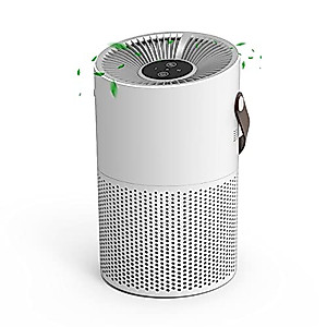 Air Purifiers for Bedroom Home,4 Layers True HEPA Air Filter,20db Quiet HEPA Filter for Dust Smoke Pollen Pet Dander Hair Odor,Small Air Purifier for Office Living Room,Ozone-Free,323 ft² Coverage