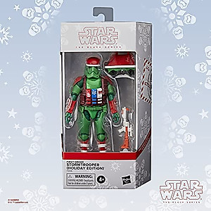 STAR WARS The Black Series First Order Stormtrooper (Holiday Edition) and Mouse Droid Toys, 6-Inch-Scale Holiday-Themed Collectible Figures (Amazon Exclusive)