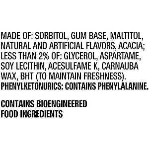 ECLIPSE Polar Ice Sugar Free Chewing Gum Bulk Pack, 60 Piece Bottle (Pack of 6)