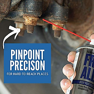 Free All Rust Eater Deep Penetrating Oil, Loosen Rusty Nuts & Bolts, Screws, Clamps, Pipes, 1.5 oz. Aerosol