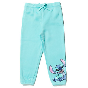 Disney Lilo & Stitch Big Girls Fleece Sweatshirt and Jogger Pants Blue 10-12