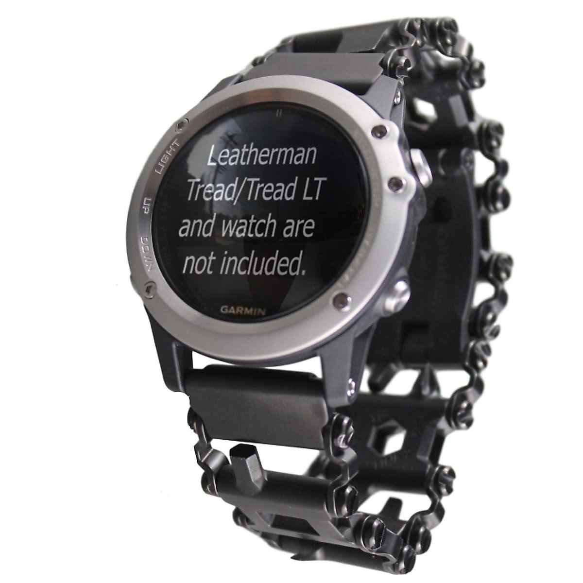 BestTechTool watch adapter compatible with LEATHERMAN TREAD and compatible with GARMIN watch (vivoactive 4/Darth Vader/First Avenger, Black-TREAD LT)