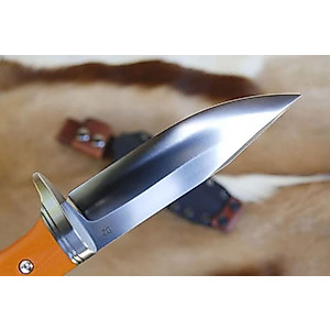 Masano Outdoor Multi Fulltang Knife MASANO03 Orange masano03-or D2 Steel 9.4" Blade G10 Handle Kydex Sheath Camping Bushcraft