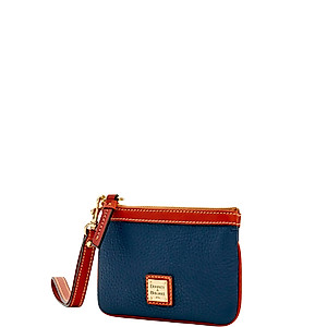 Dooney & Bourke Handbag, Pebble Grain Medium Wristlet - Blue