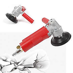 Pneumatic Polisher 4" Air Wet Polisher Grinder Sander, Concrete Stone Polisher Marble Granite Polisher Polishing Kit M16 (4300 Rpm)