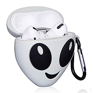 Oqplog for Airpod Pro for AirPods Pro 2019/Pro 2 Gen 2022 Case 3D Cute Fun Cartoon Funny Character Air Pods Pro Cover for Girls Women Teen Boys Unique Kawaii Trendy Silicone Cases – Luminous Alien