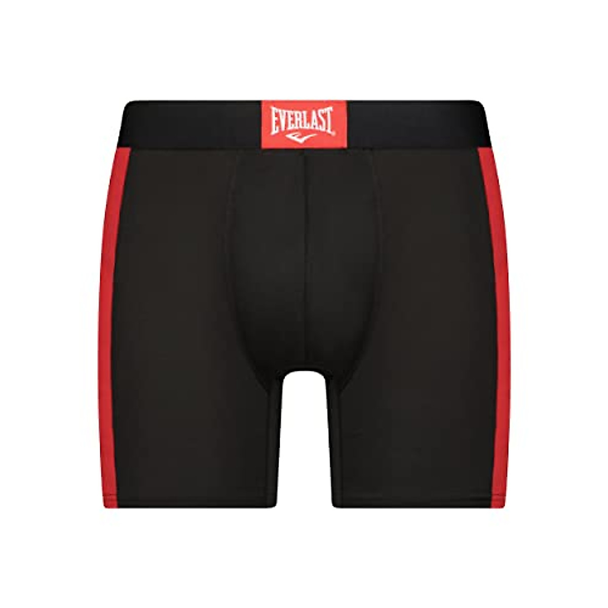 EVERLAST Mens Boxer Briefs, Perfect Boxer Brief for Men Pack of 6 Active Performance Mens Underwear (Small, Red/Charcoal Heather/Light Grey)