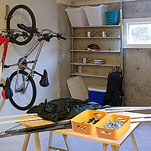 Plastic Storage Baskets 8 Pack, Small Pantry Baskets for Organizing, Organizer Basket Bins for Shelves, Organizer and Storage for Bathroom, Bedrooms, Kitchens (Colour Small)