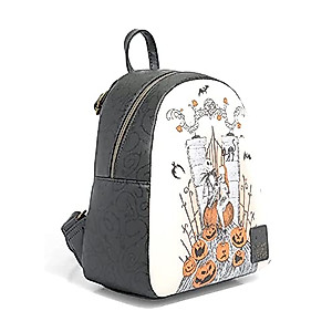 Loungefly The Nightmare Before Christmas Jack & Sally Graveyard Mini Backpack
