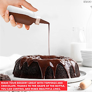 6Pcs Plastic Condiment Squeeze Bottles - 120ml Empty Bottles for Liquid Plastic Bottles with Caps Squeeze Bottles 4 Oz Ketchup Bottle - Paint Squeeze Bottles Empty Squeeze Bottle Plastic Sauce Bottle