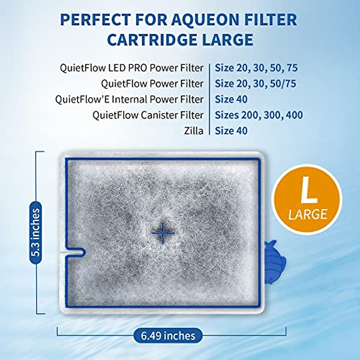 Kucbraly Fish Tank Filter Cartridge for Aqueon Filter Cartridges