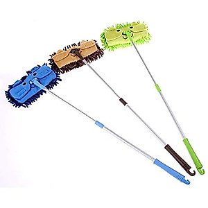 Tachiuwa Cleaning Mop Broom for Kids Mini Detachable Housekeeping Cleaning Broom Tools for Year and Up 3 Colors , Blue