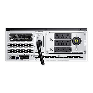 APC Network UPS, 3000VA Smart-UPS Sine Wave, Short Depth UPS with Extended Run Option, SMX3000LVNC, Network Management Card, Tower/4U Rack Convertible, Line-Interactive, 120V black