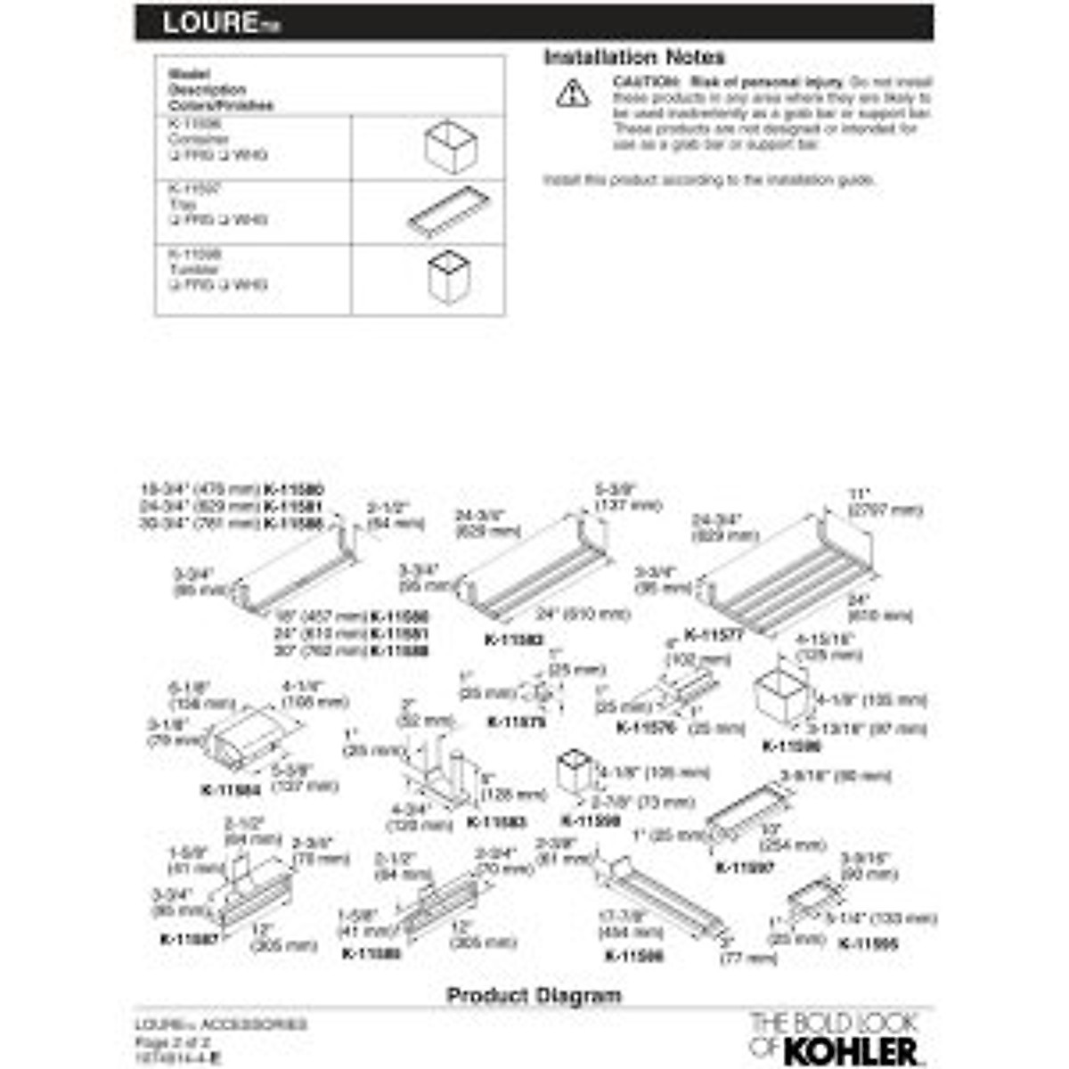 Kohler K-11585-CP Loure Robe Hook, Polished Chrome