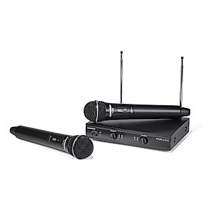 Samson Stage 200 Dual-Channel Handheld VHF Wireless System with Two Q6 Dynamic Microphones (Group A)