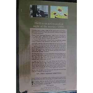 Warner Home Video - A Night at the Movies 1955 - Battle Cry Plus Merrie Melodies/Newsreel/Previews (VHS Video) (2 Tape Set) 1984