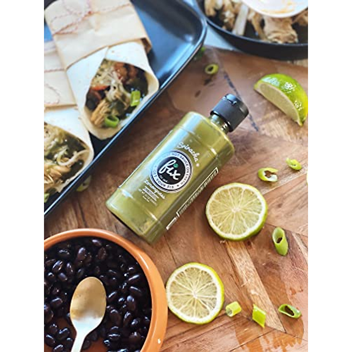 Fix Hot Sauce Variety Pack - Signature Sriracha Sauce, Lemongrass Sriracha, Habanero Ginger, & Hot Hoisin Sauce - Non GMO, Vegan, Gluten Free, Great on Pizza, Hamburgers & Tacos - 10 Oz, 4-Pack