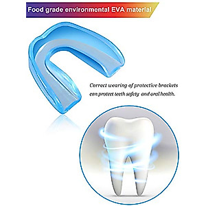 Hsei 10 Pieces Sports Mouth Guards Sports Mouth Protection Athletic Mouth Guard with Portable Box for Adult and Youth, 5 Colors