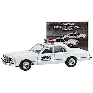 Greenlight 39130-E Vintage Ad Cars Series 9-1980 Chevy Impala 9C1 Police “Chevrolet Presents Two Tough Choices” 1/64 Scale