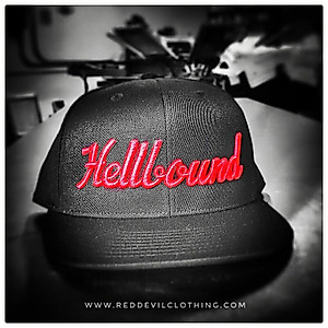 RED DEVIL CLOTHING Hellbound Mens Trucker Hats | Mesh Baseball Snapback Cap | Adjustable Mesh Back Cooling Cap